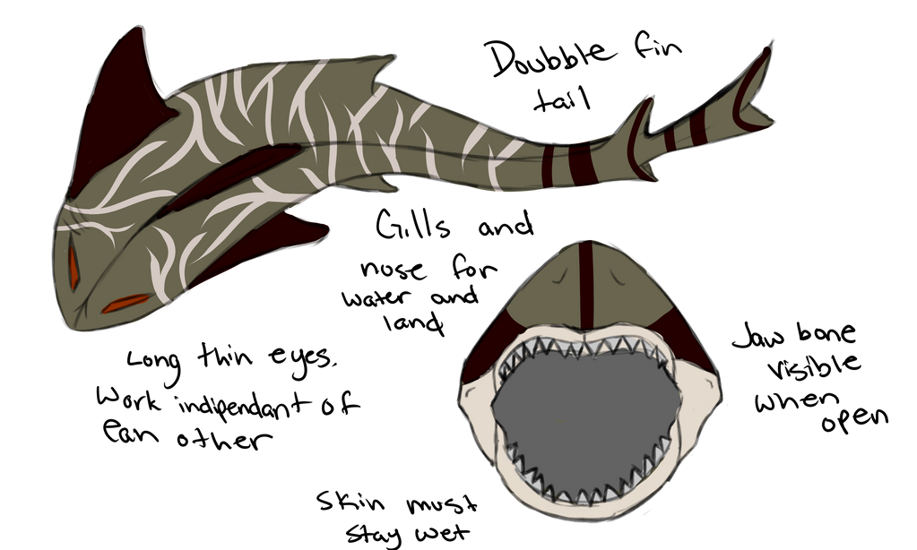 Shark Creature Adopt | Closed by TentiSlime on DeviantArt Shark Creature Adopt | Closed by TentiSlime on DeviantArt