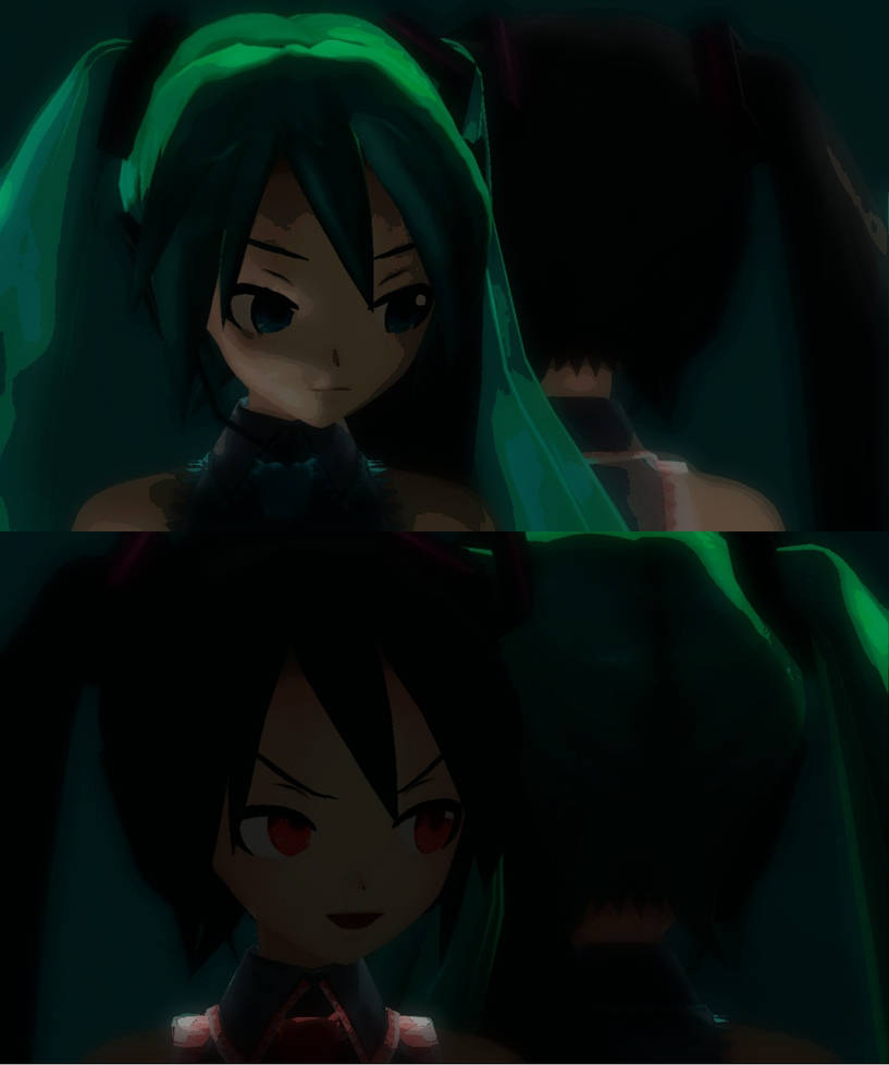 Mmd Hatsune Miku And Zatsune Miku By Shichi 4134 On Deviantart