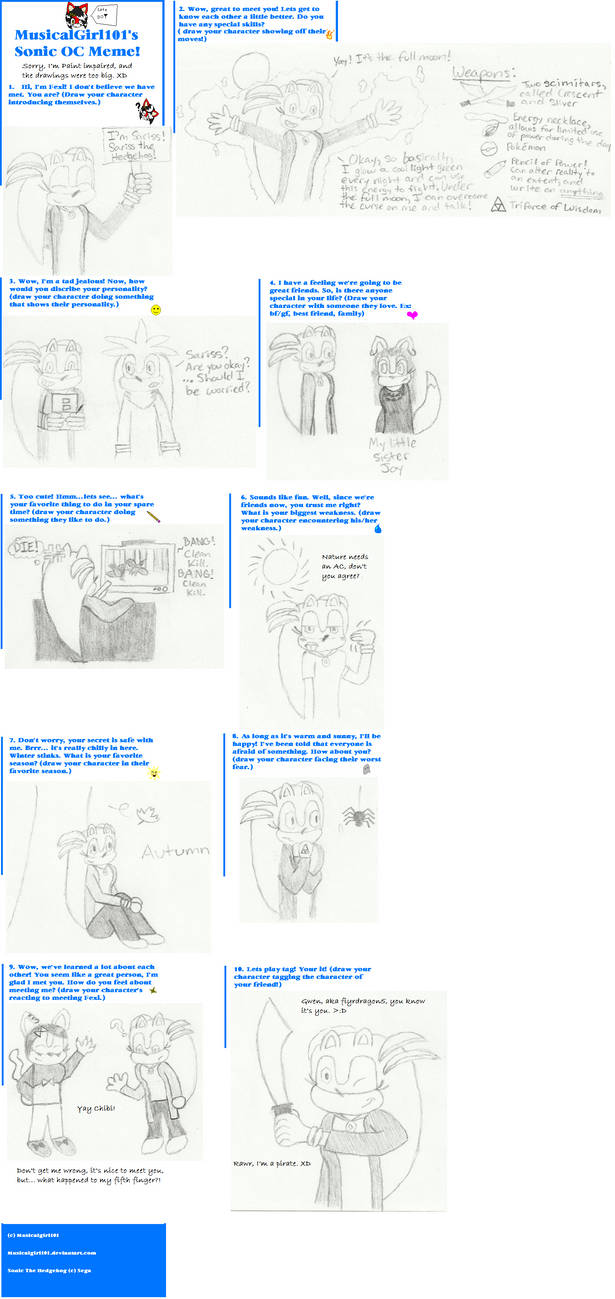 Sonic Oc Meme Complete D By Midnightwave1 On Deviantart