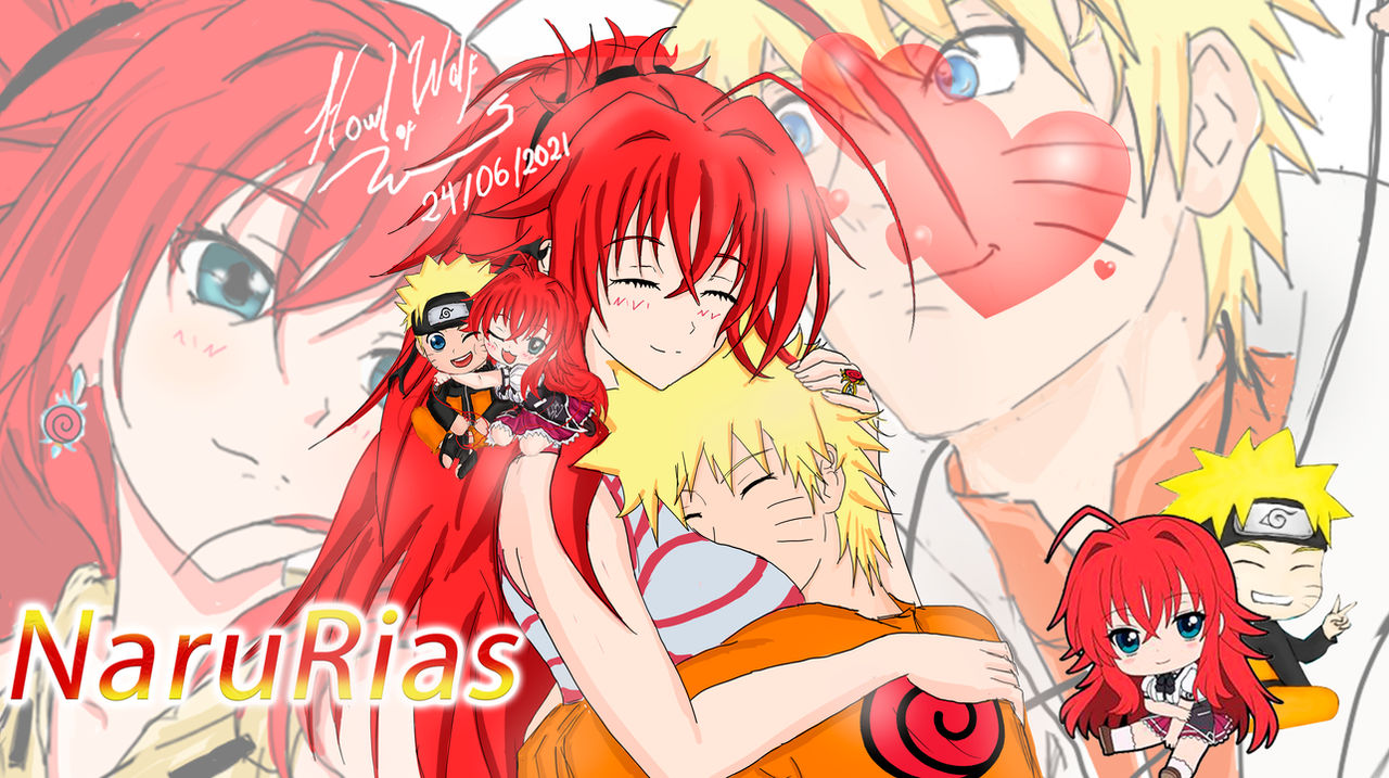 Naruto Y Rias Narurias Love By Howlofwolfpassionart On Deviantart