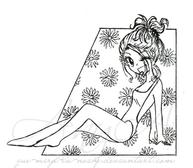 Anime Girl Sketch 3 By Lady Narven On Deviantart