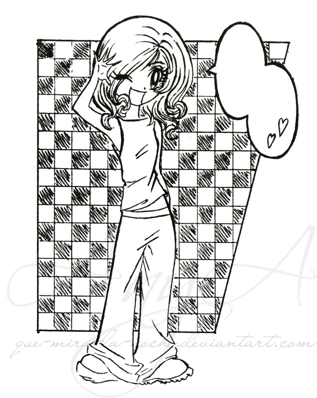 Anime Girl Sketch 4 By Lady Narven On Deviantart