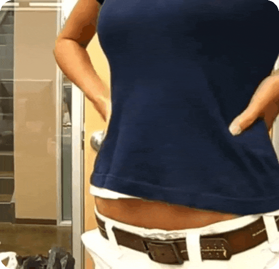 Shirt Lifts Due To Stretchingyawninghair Tying By Kareau88 On Deviantart