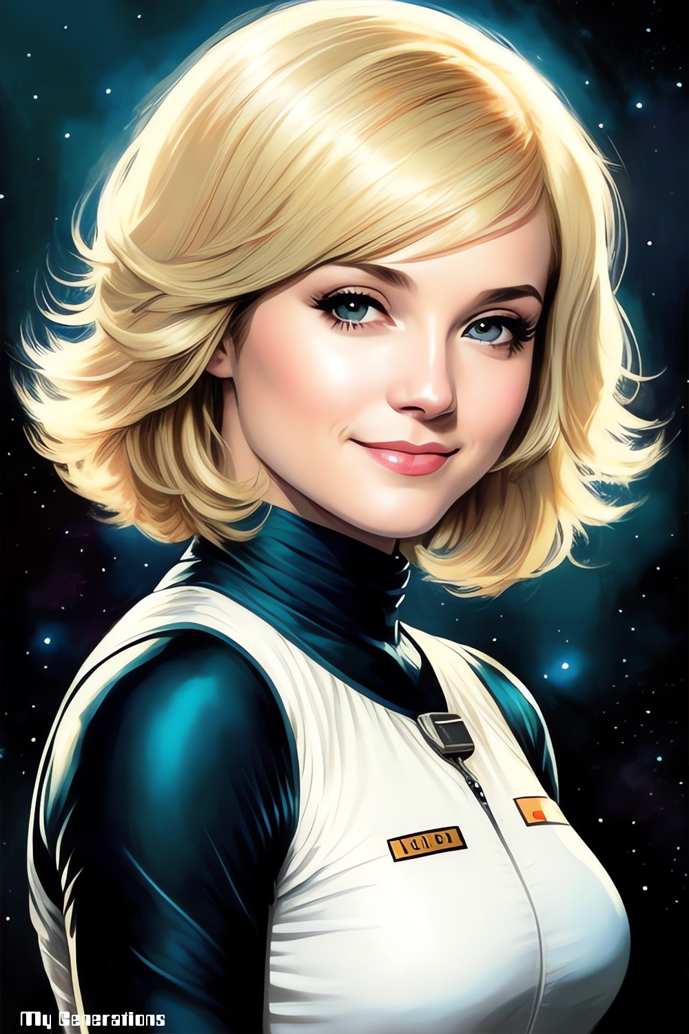 Ai Blonde Space Pin Up 08 By 3d Strike On Deviantart