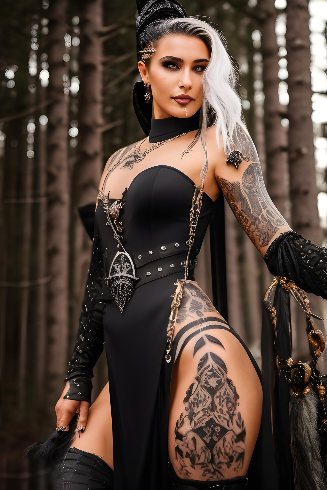 Female Witch Black Armor Stunning Girl Fantastic F By Kanefer On Deviantart