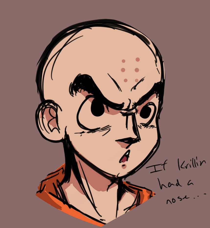Krillin With A Nose By Chrissyp123 On Deviantart