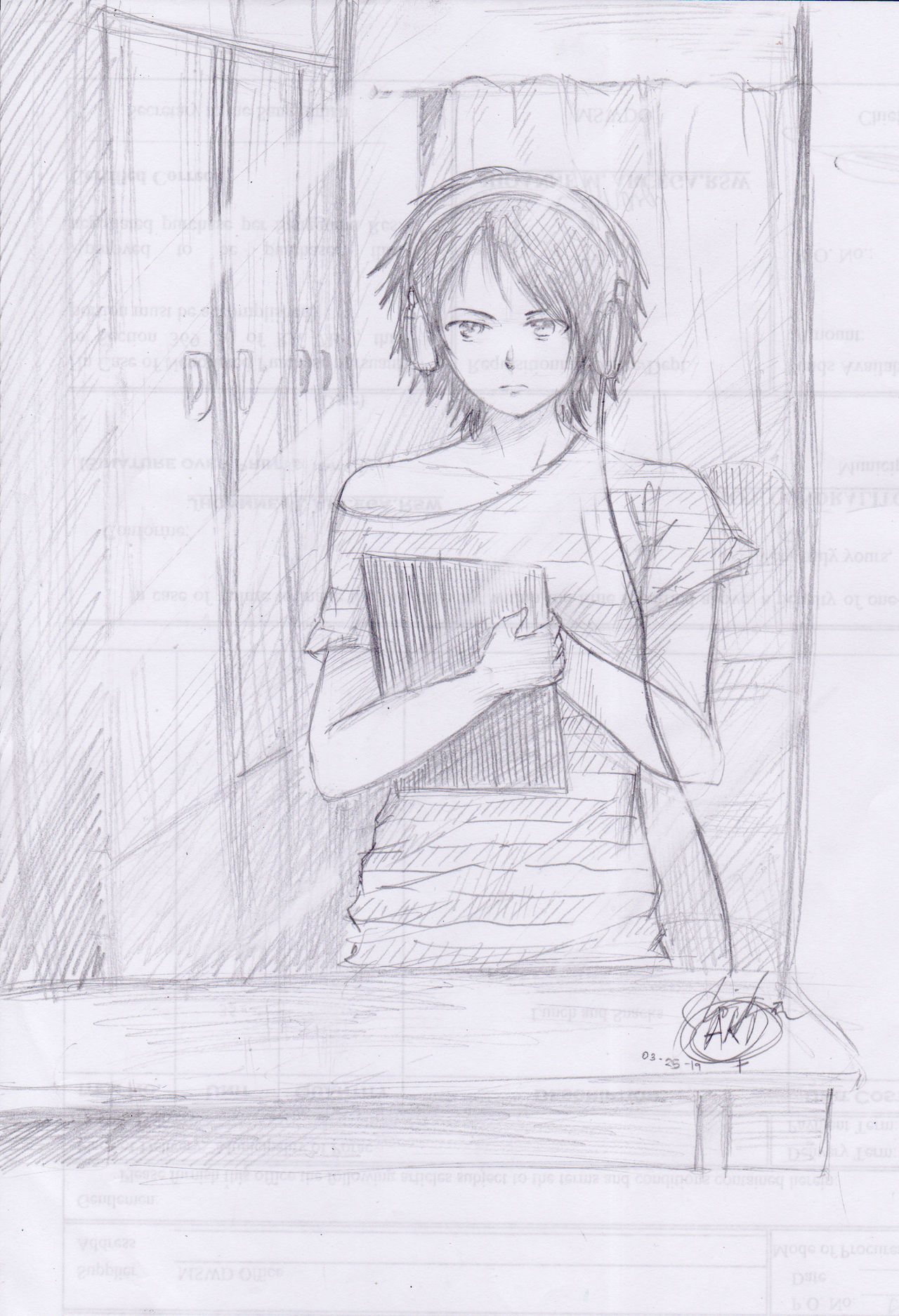 Drawing My Reflection Drawing Myself By Theawesomeaki Kun On Deviantart