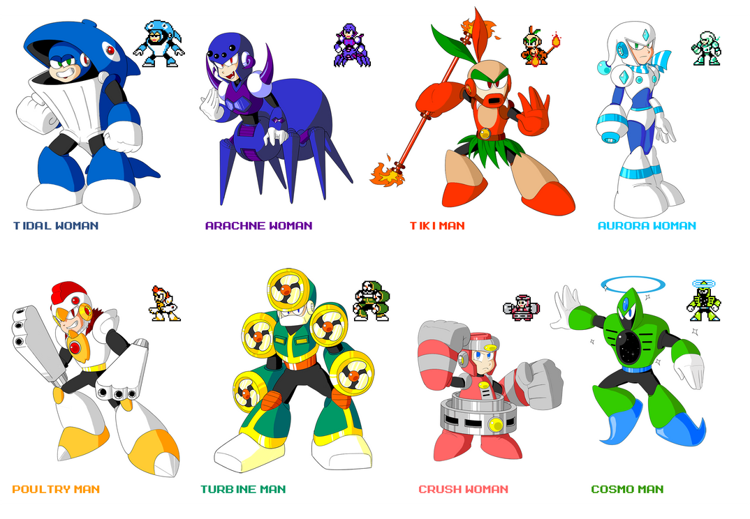 Mega Man Eternal 2 Robot Masters by KarakatoDzo on DeviantArt Mega Man Eternal 2 Robot Masters by KarakatoDzo on DeviantArt