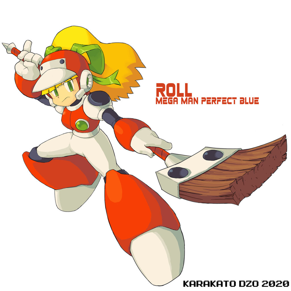 Roll Mega Man Perfect Blue By Karakatodzo On Deviantart