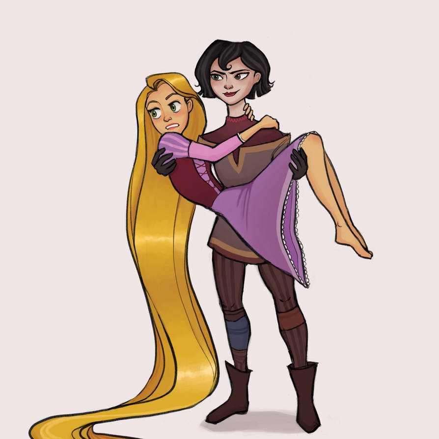 Rapunzel And Cassandra By Crystakat On Deviantart
