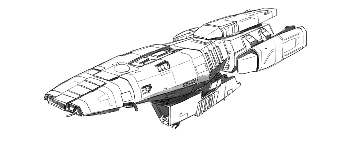 BSG Small Capital Ship By CountvonSchnaps On DeviantArt bsg-small-capital-ship-by-countvonschnaps-on-deviantart
