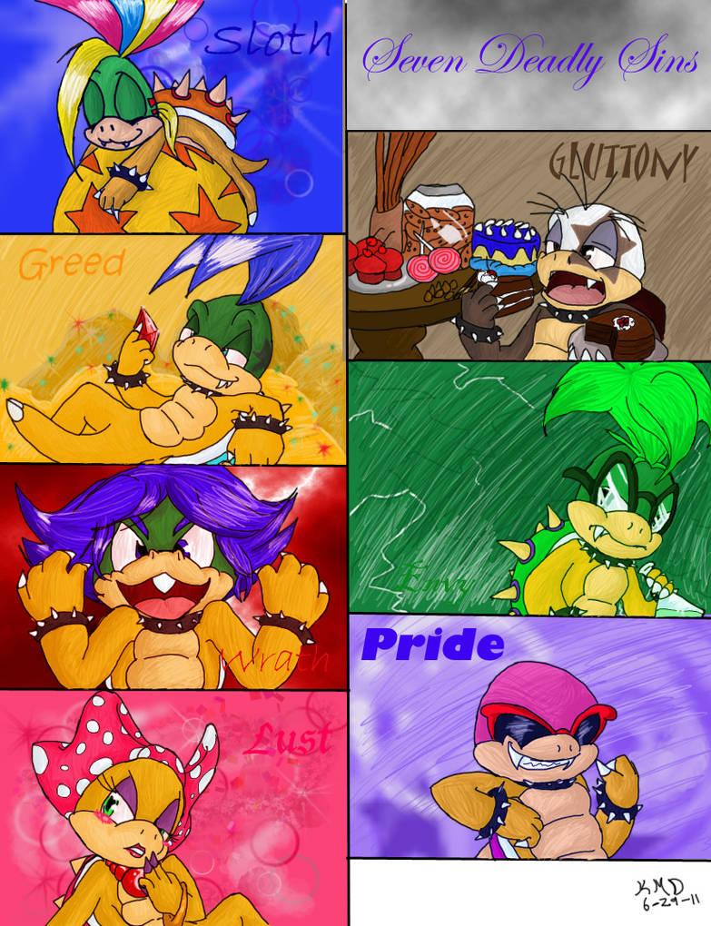 Seven Deadly Koopalings By Kutnermd5 On Deviantart