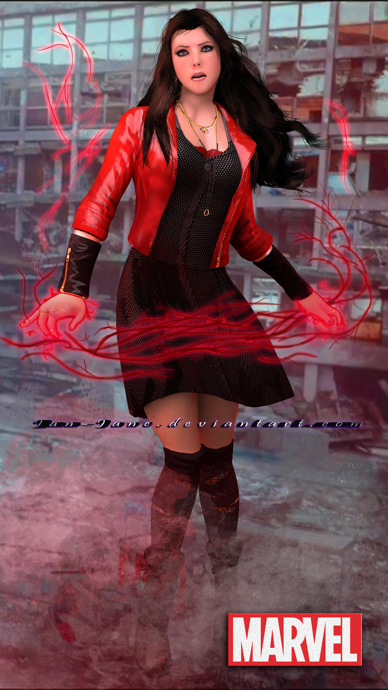 Marvel Aou Scarlet Witch By Jan Jane On Deviantart