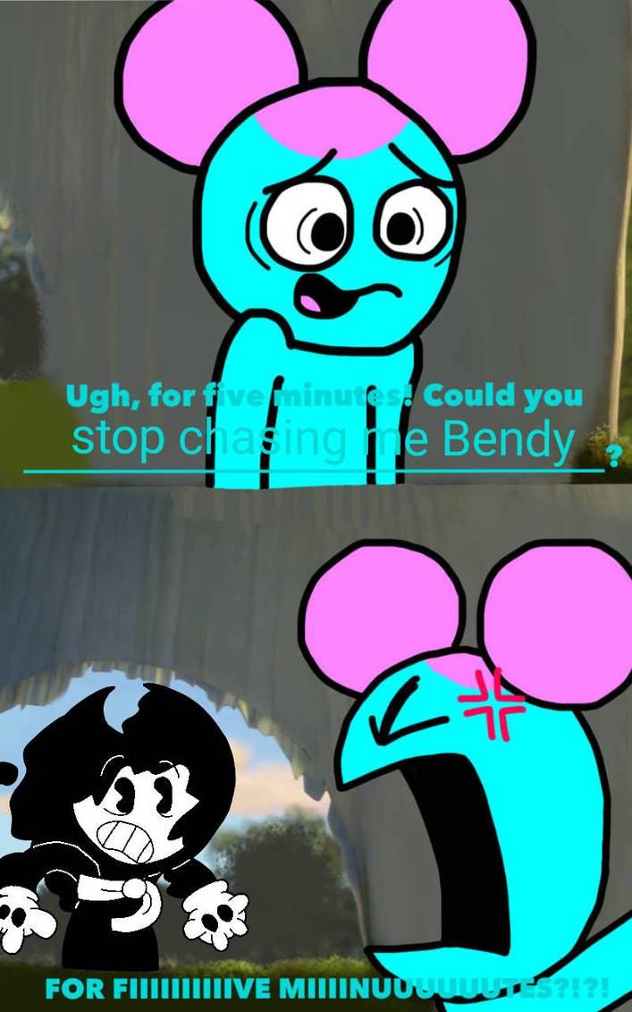 Pibby Yelling At Bendy By Alexmonette On Deviantart