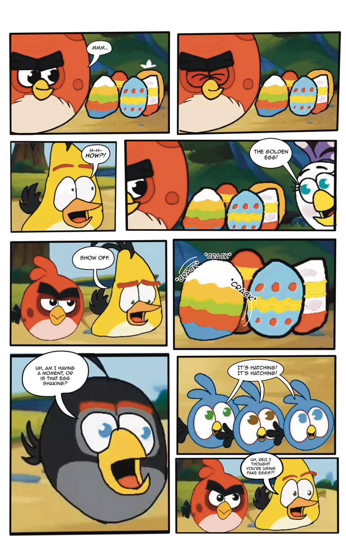 Screen To Comics Angry Birds Easter Eggs And Ham By Angrybirdstiff On