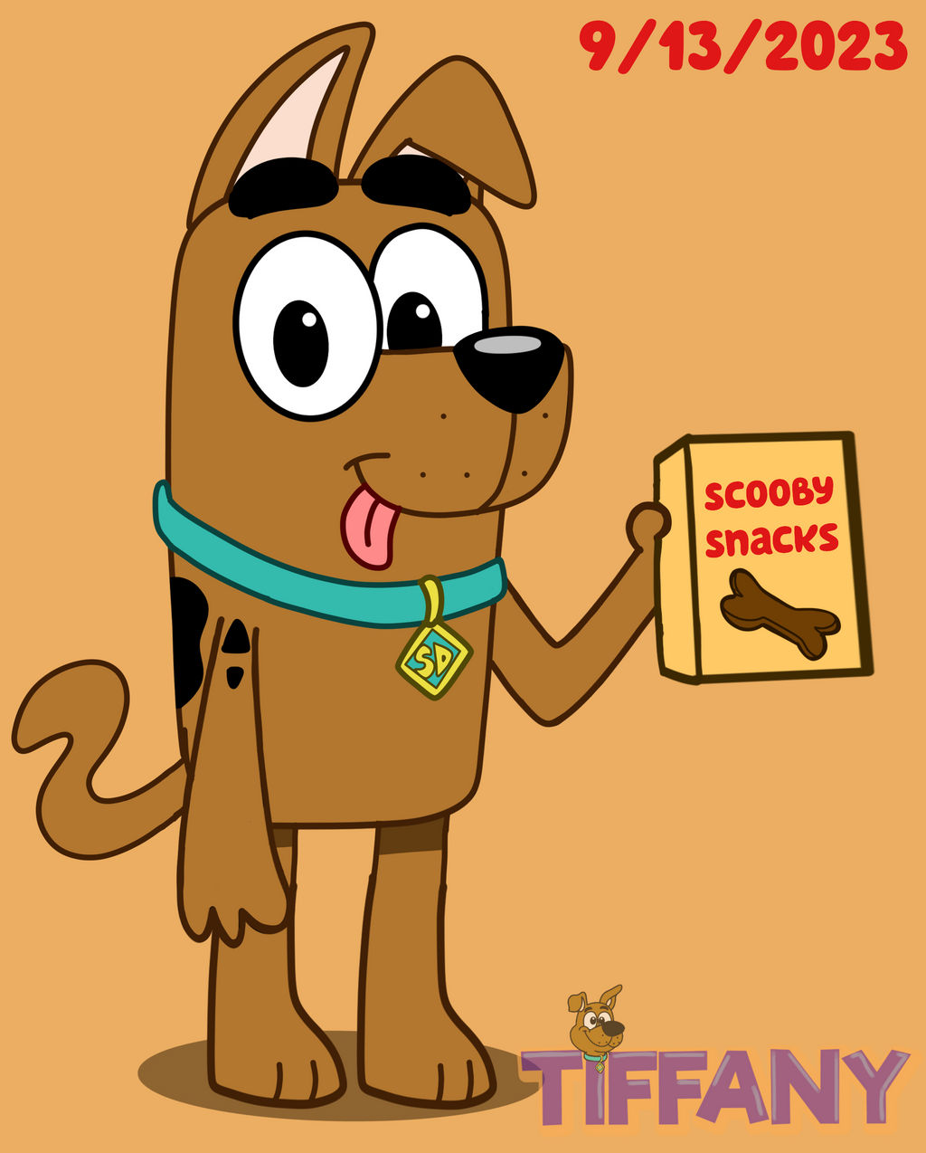 Scooby Doo In Bluey Style By Angrybirdstiff On Deviantart