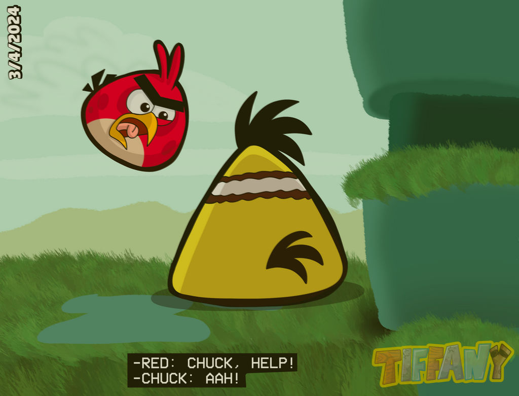 Angry Birds Toons Chuck Time Screenshot Redraw By Angrybirdstiff On