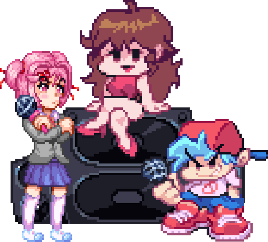 Pixel Natsuki Vs Pixel Bf By Maddie7666 On Deviantart