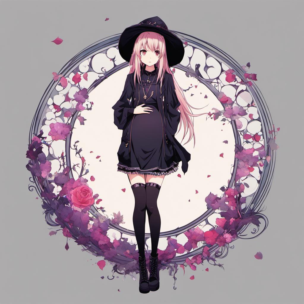 Pregnant Goth By Darththeo On Deviantart