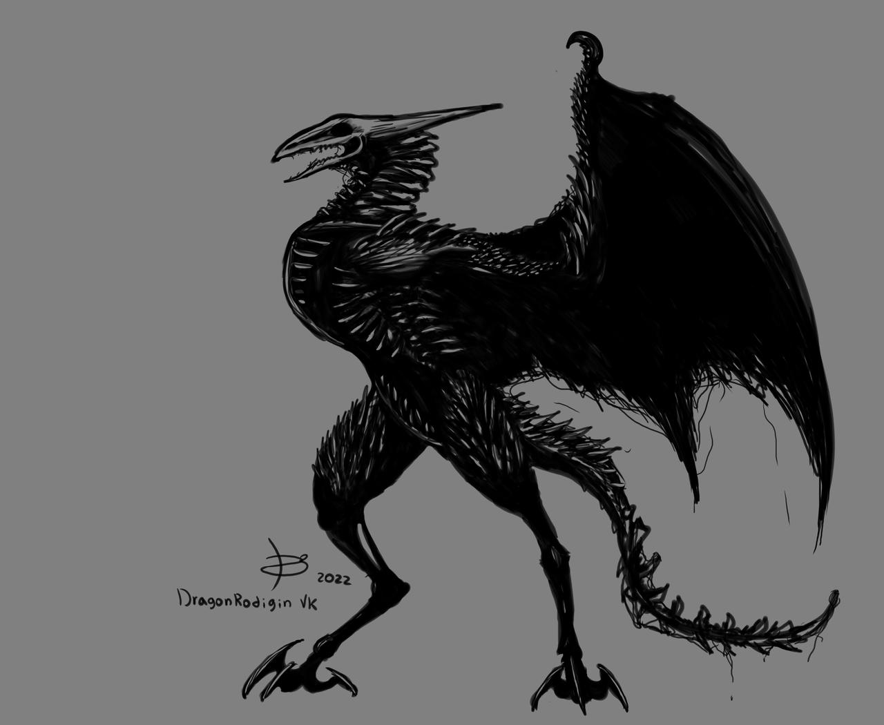 Bone Dragon By Dragondoll9 On Deviantart
