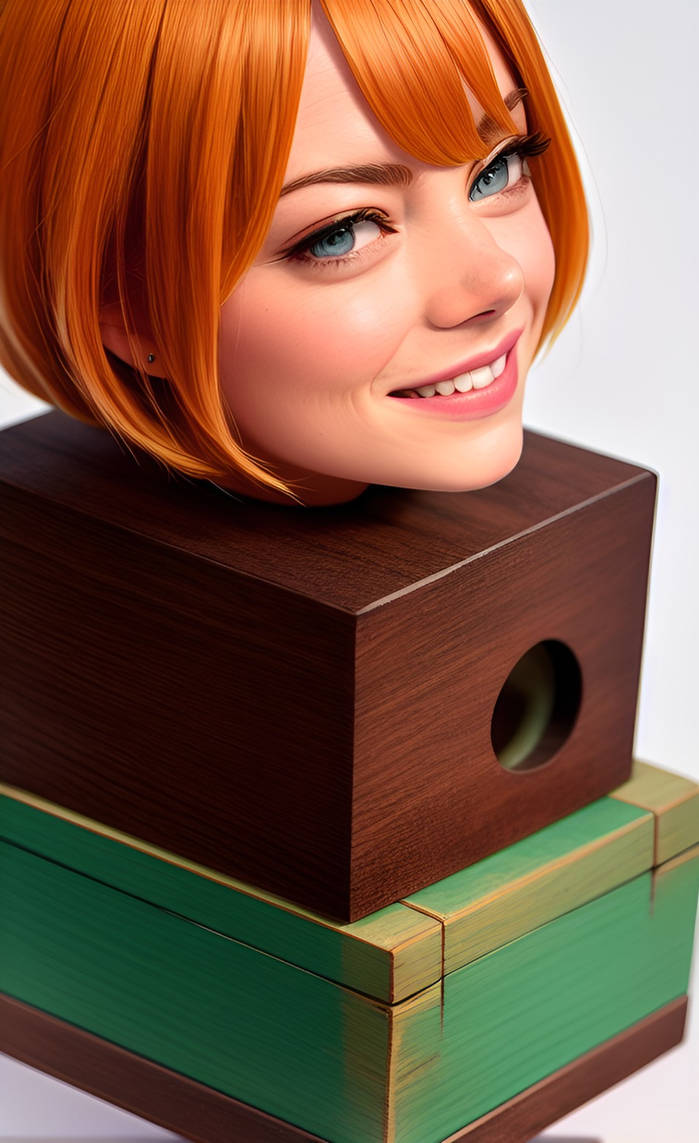 Ai Emma Stones Head By Artdarkstar On Deviantart