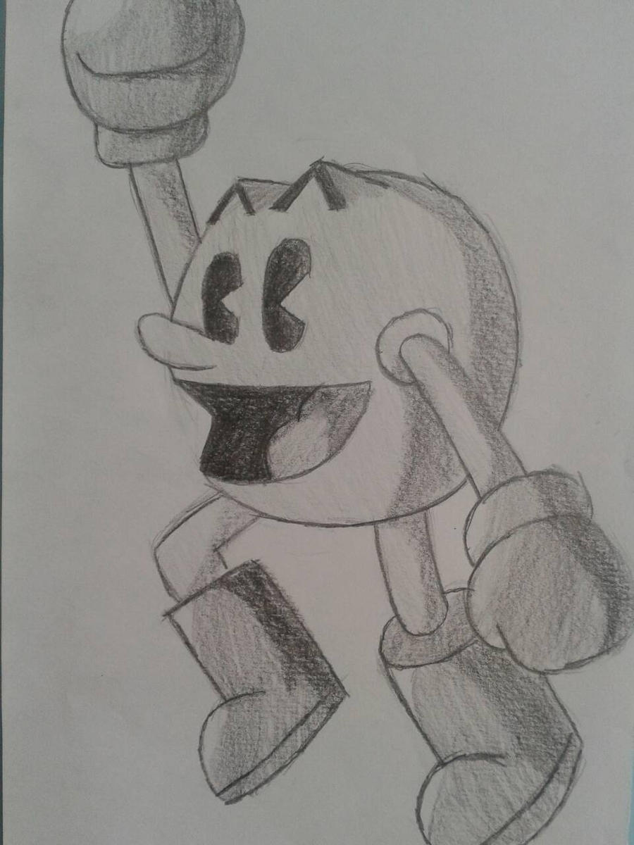 Pac-Man Sketch by Nobody-64 on DeviantArt Pac-Man Sketch by Nobody-64 on DeviantArt