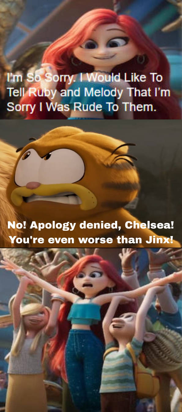 Garfield denies Chelsea's apology by ProGuy2006 on DeviantArt Garfield denies Chelsea's apology by ProGuy2006 on DeviantArt