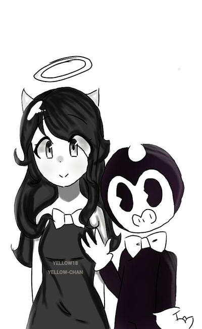 Batimalice And Bendy Fanart By Yellow18 On Deviantart