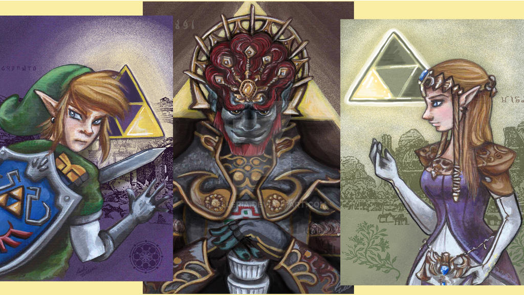 Legend Of Zelda Trio By Spelleria On Deviantart
