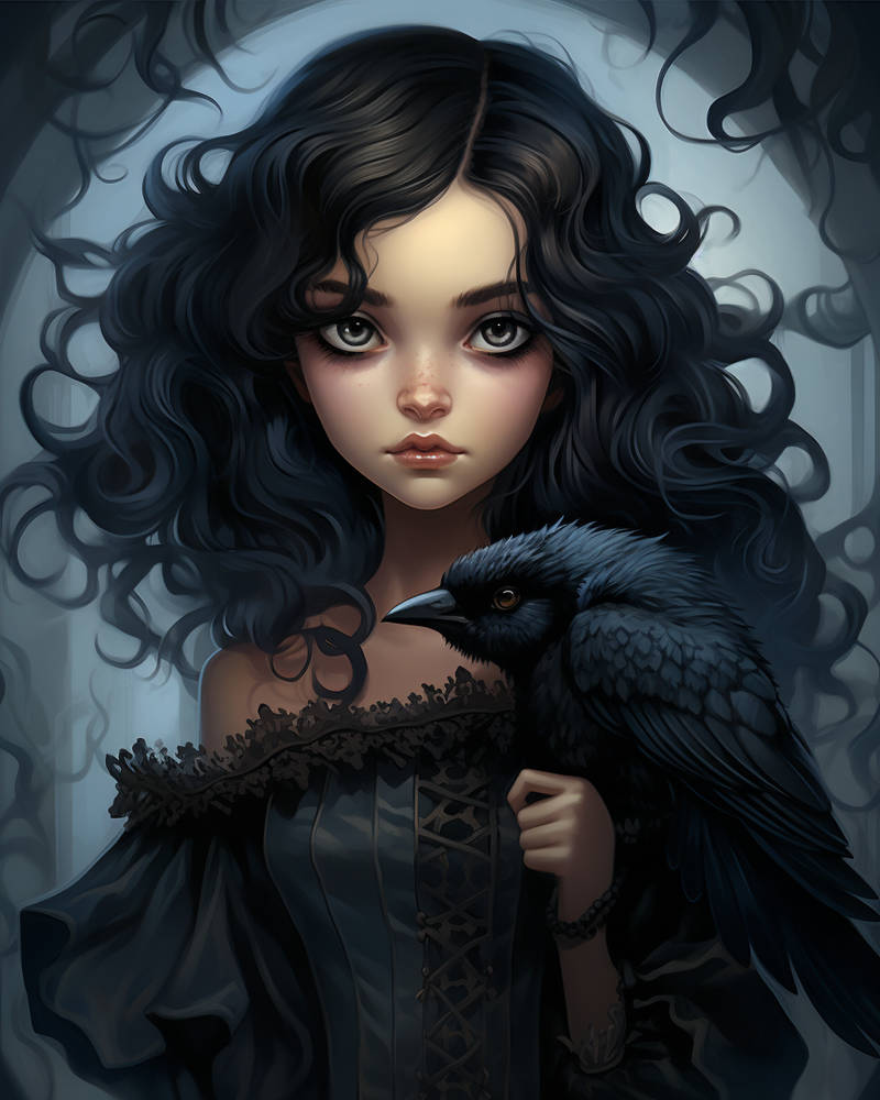 Raven Girl1 By Justleonarda On Deviantart
