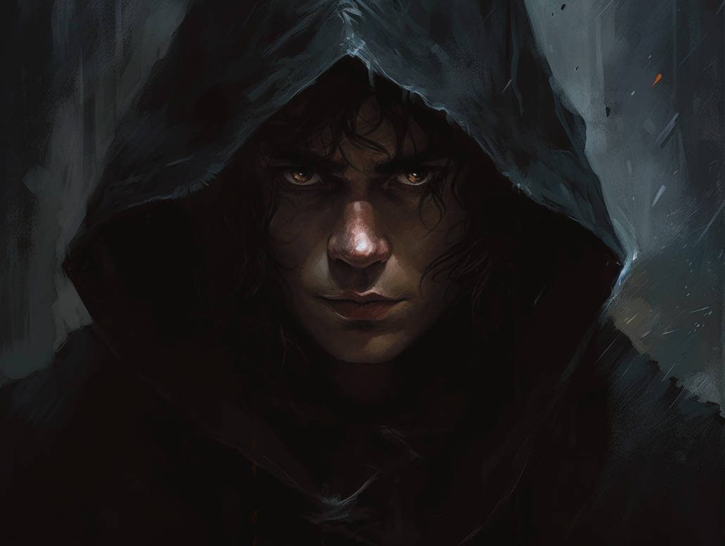 A Male Human Rogue By Dndheadshots On Deviantart