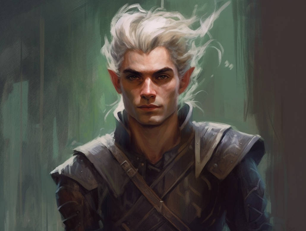 A Male Elf Rogue By Dndheadshots On Deviantart
