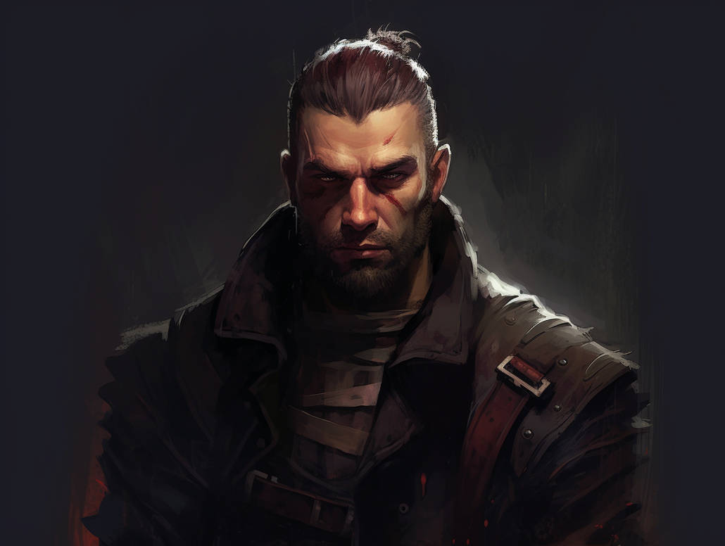 A Human Male Rogue By Dndheadshots On Deviantart