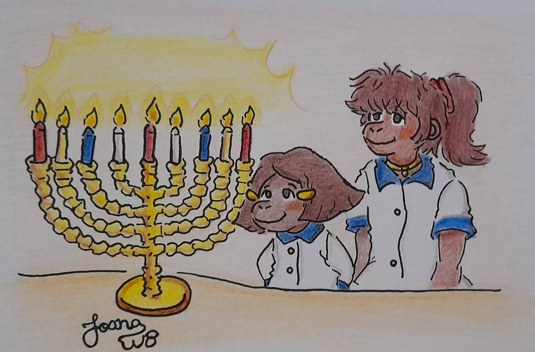 Francine And Catherine Frensky Hanukkah Arthur By Joanawb On Deviantart