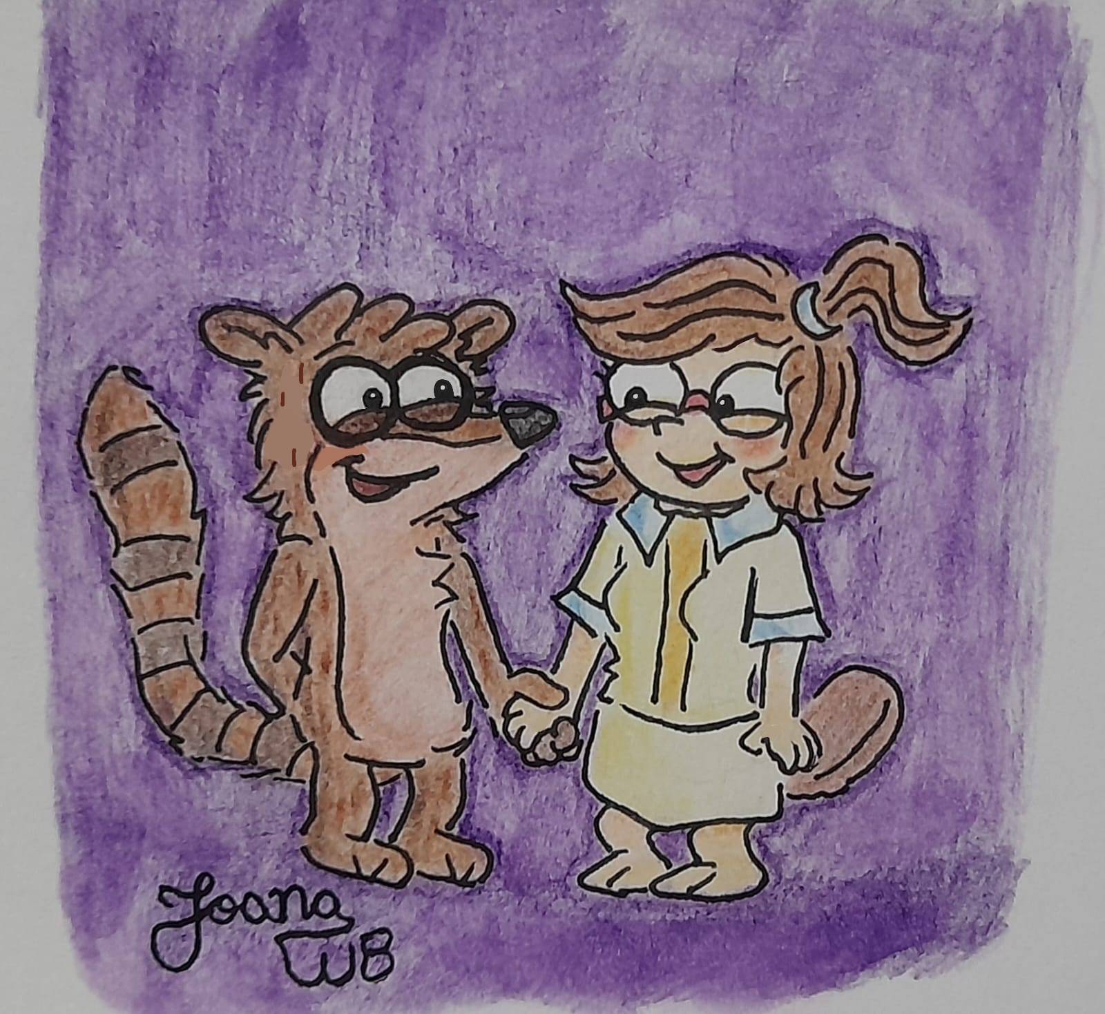 Rigby And Eileen Regular Show Fanart By Joanawb On Deviantart
