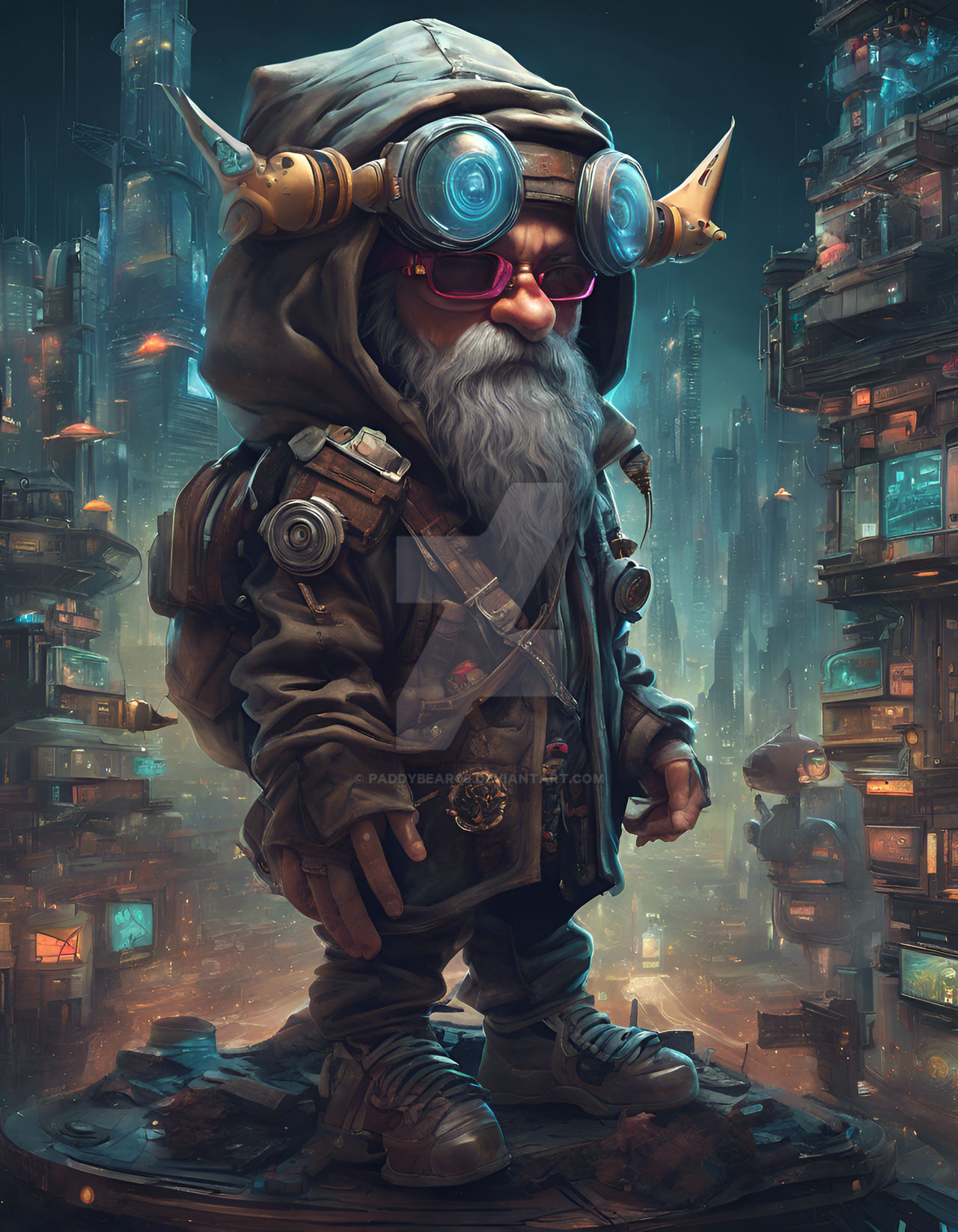 Cyberpunk Gnome by paddybear06 on DeviantArt Cyberpunk Gnome by paddybear06 on DeviantArt