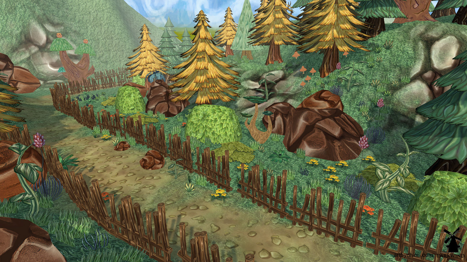 Stylized Low Poly Game Environment (WIP) by artbychien on DeviantArt Stylized Low Poly Game Environment (WIP) by artbychien on DeviantArt