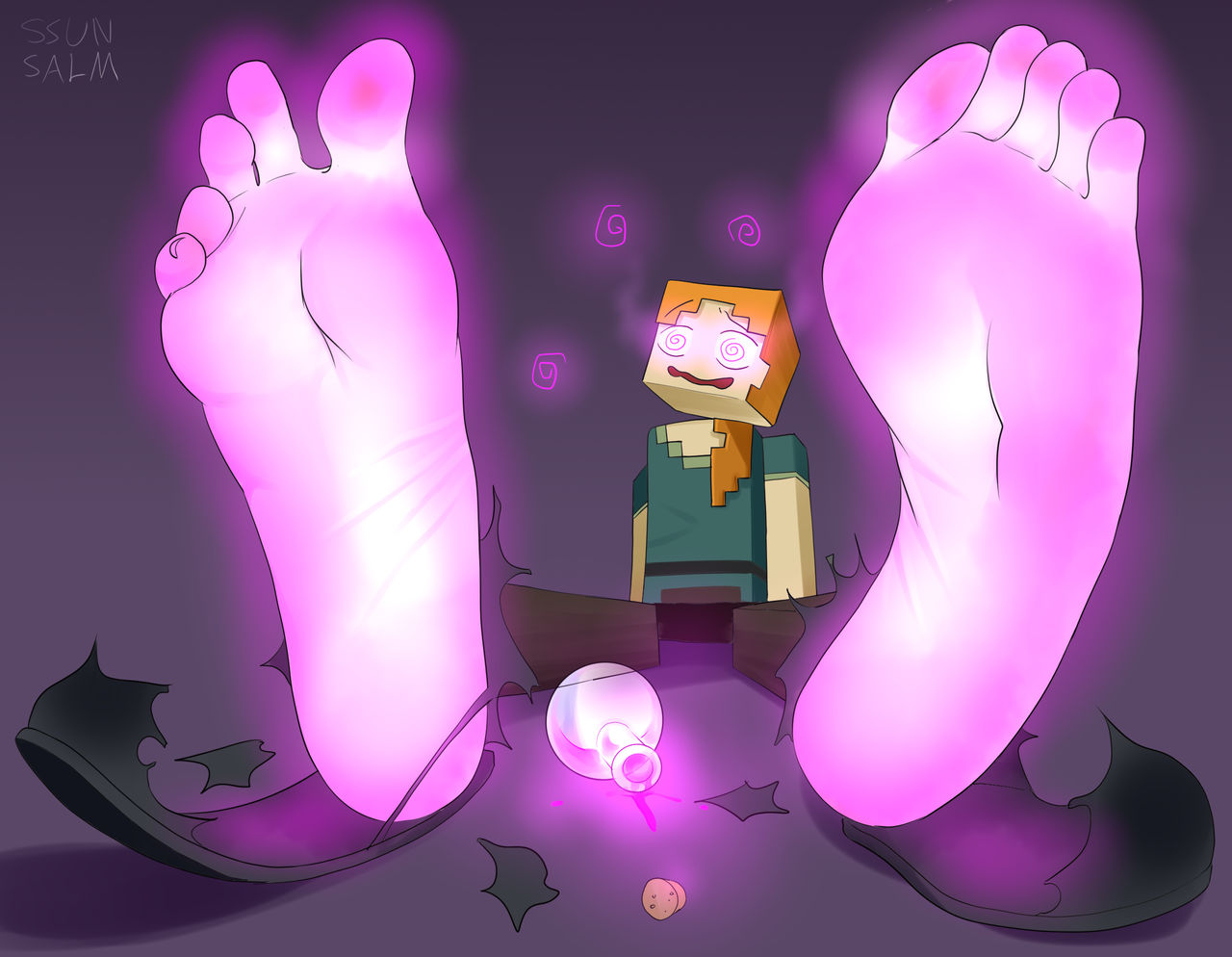 Alex With Potion Of Feet Growth 2 By Ssunsalm On Deviantart