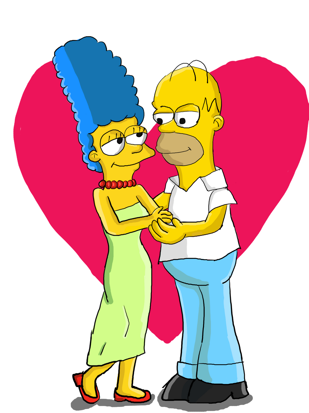 Homer And Marge Simpson Fan Art By The Nina Beans88 On Deviantart