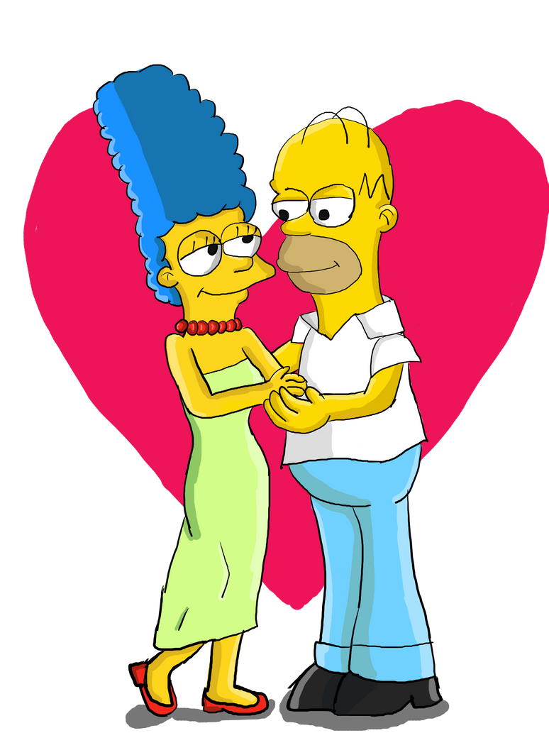 Homer And Marge Simpson Fan Art By The Nina Beans88 On Deviantart