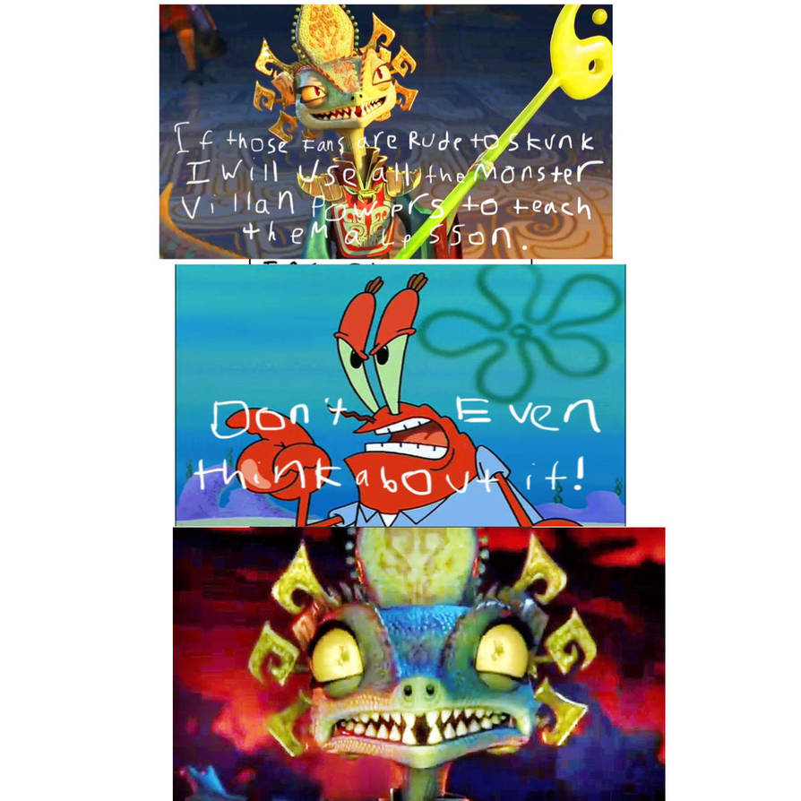 Mr Krabs Tells Chameleon Not To Think About It By Comedyyeshorrorno On