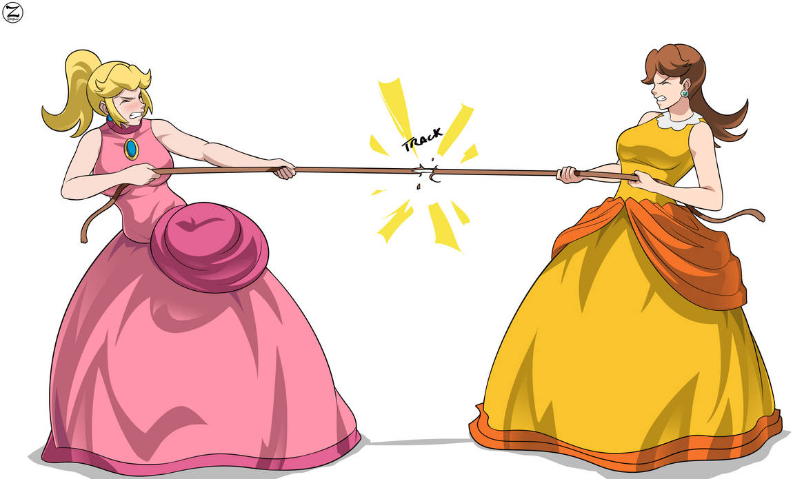 Peach Vs Daisy By Zafirydraw By Redreaper1951 On Deviantart