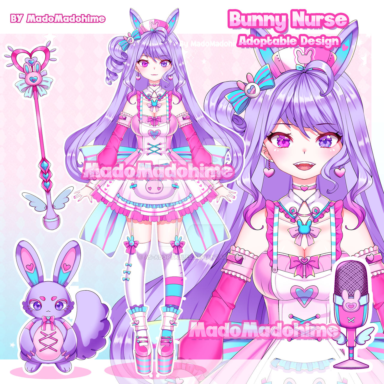 Nurse Bunny Adoptable Open By As Adoptables On Deviantart