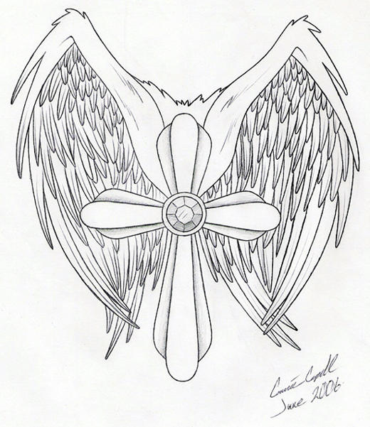 Angel Cross by CuttingTheDays on DeviantArt