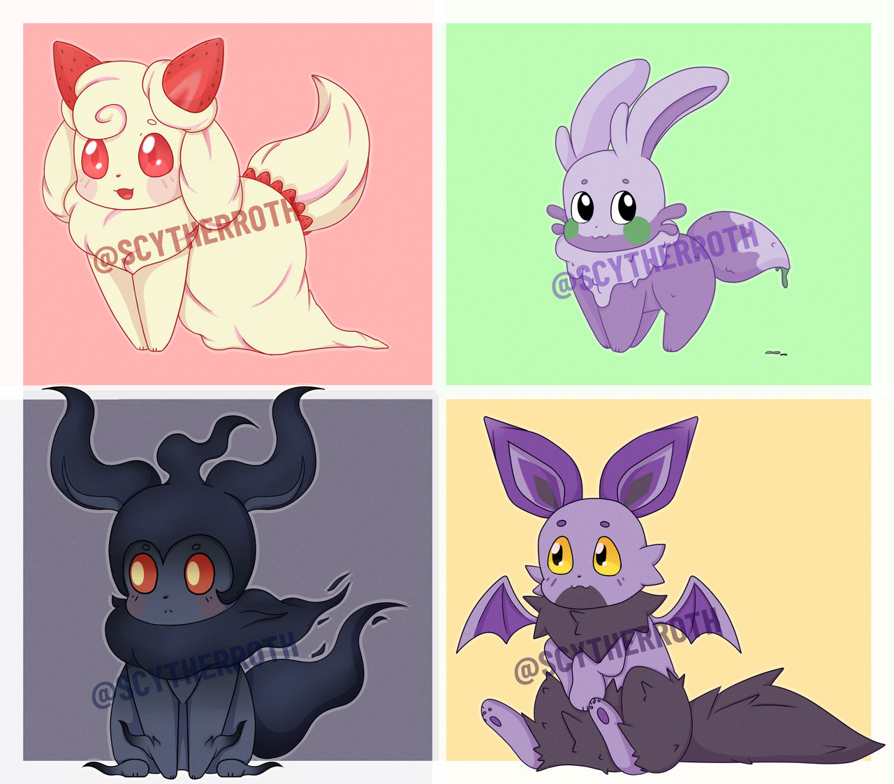Eevee fusions CLOSED (adoptables/OTA) by scytherroth on DeviantArt Eevee fusions CLOSED (adoptables/OTA) by scytherroth on DeviantArt