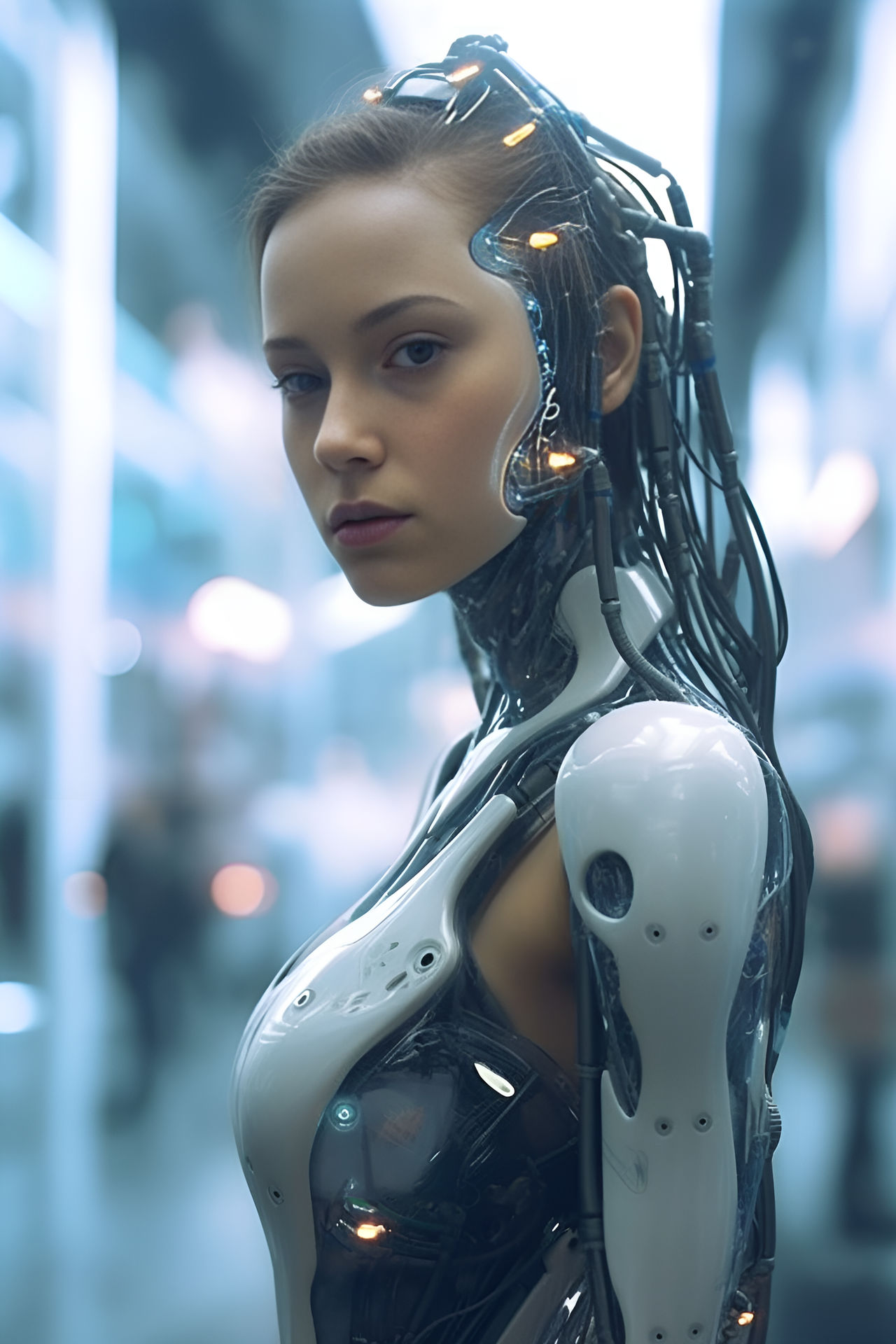 Android Girl By Ai Mademasterpieces On Deviantart