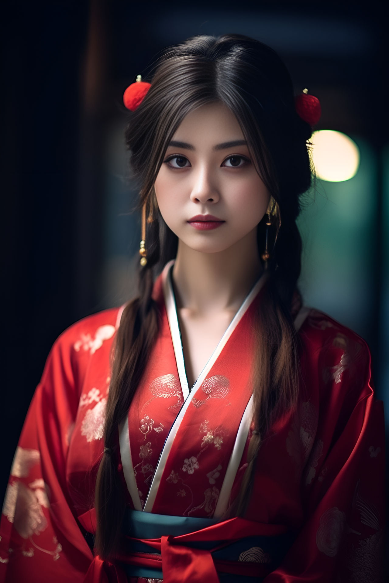Chinese Girl In Traditional Chinese Dress By Ai Mademasterpieces On Deviantart