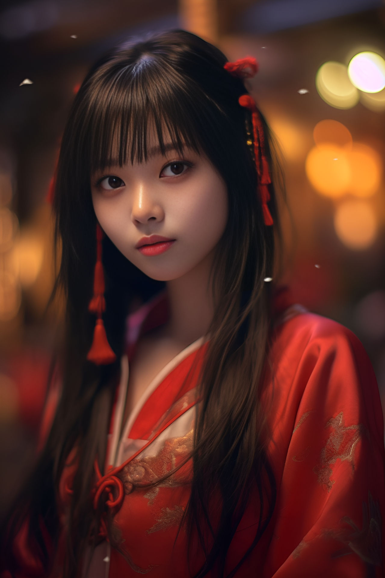 Chinese Girl In Traditional Chinese Dress By Ai Mademasterpieces On Deviantart