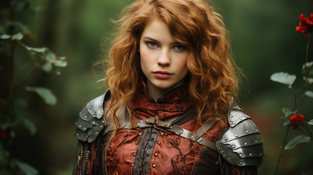 Girl Knight In Armor By Ai Mademasterpieces On Deviantart