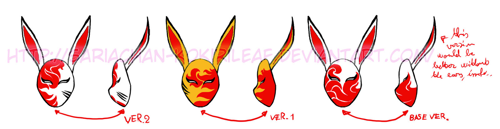 [Naruto] Kyuubi ANBU mask designs by MajorasMasks on DeviantArt